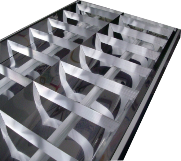Mirror Anodised Louver Fitting (Surface Type)