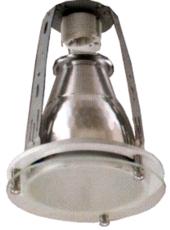 Recessed Vertical Round Downlight c/w Frosted Glass FRG