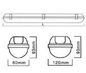 "T5" Weatherproof Ceiling Light
